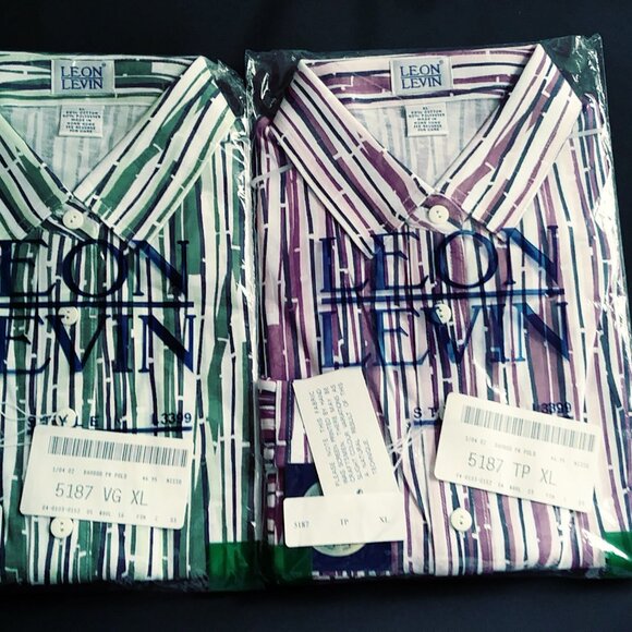 Leon Levin | Tops | Nwt In Package Two Leon Levin Womens Bamboo Print ...